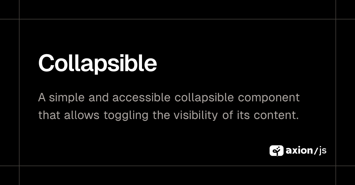 Collapsible - axionjs