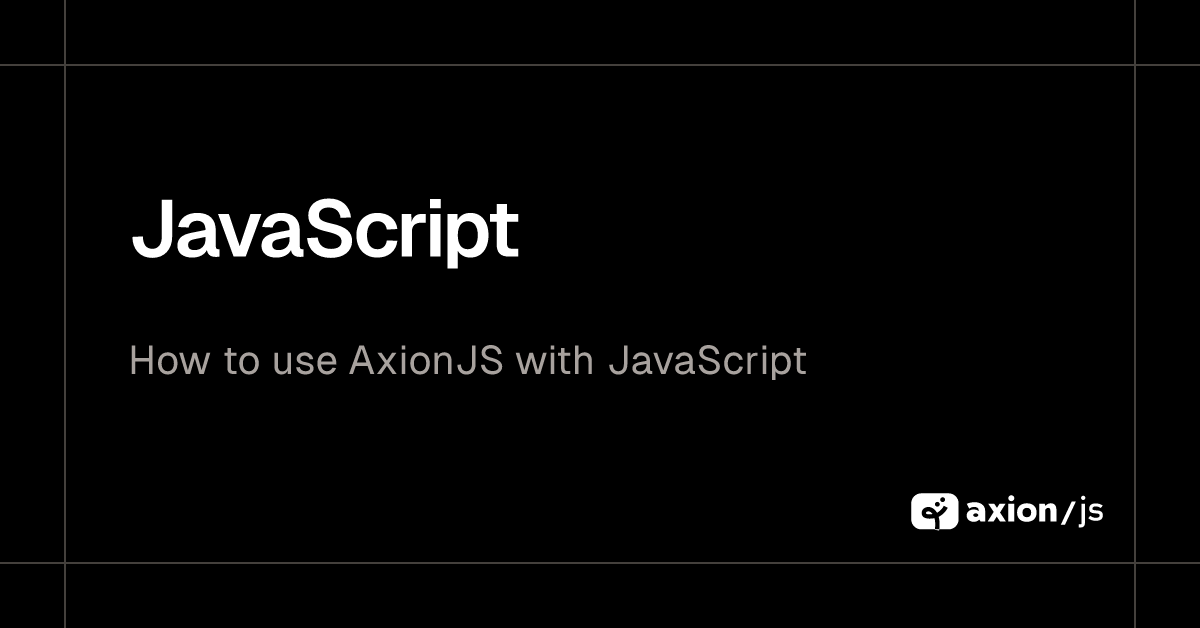 JavaScript - axionjs